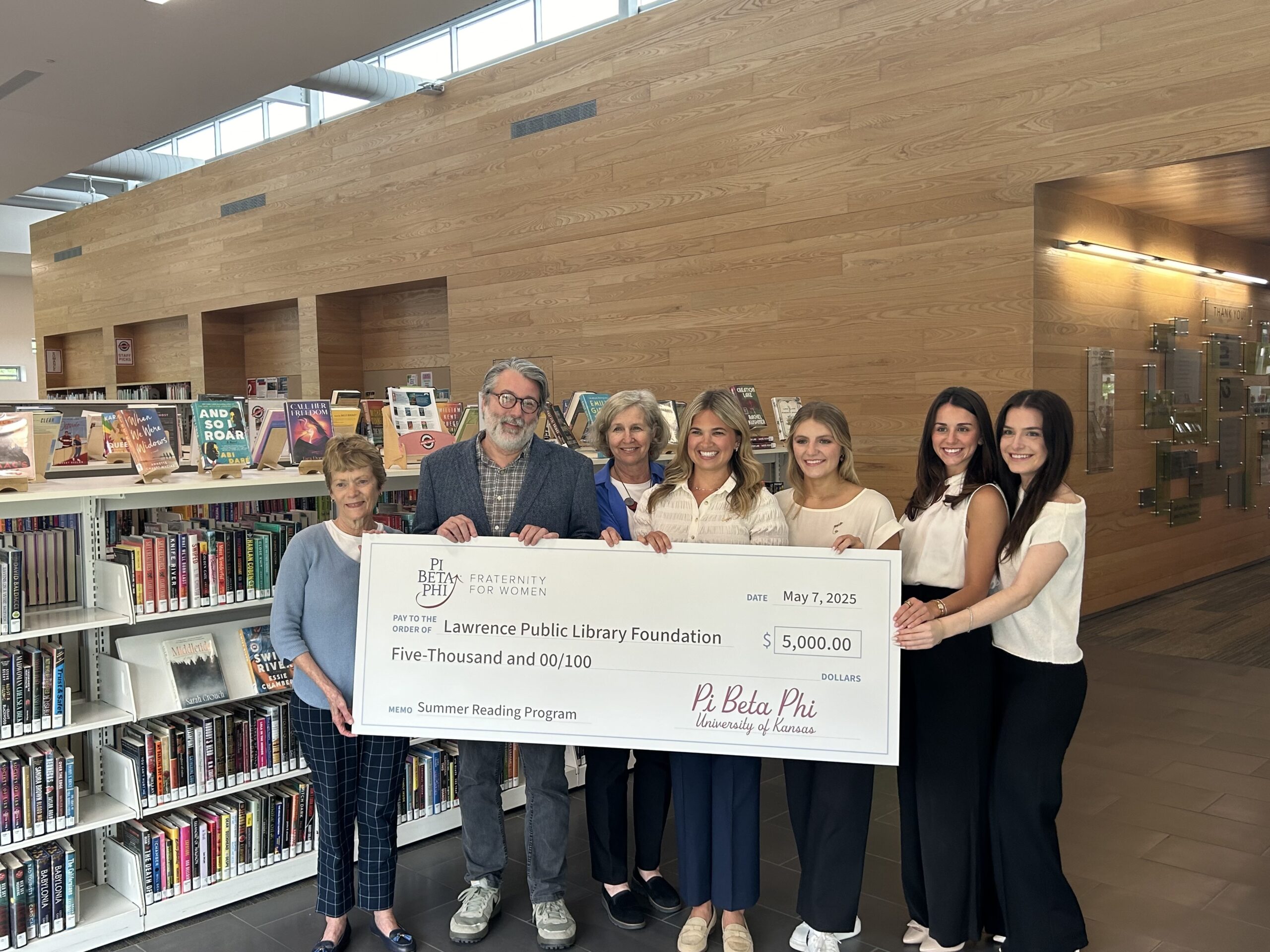 Lawrence Public Library Foundation gets $5,000 donation from KU ...